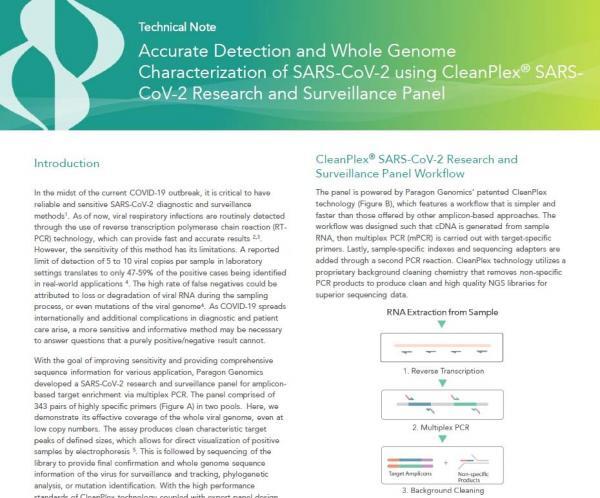 Technical Notes | Paragon Genomics